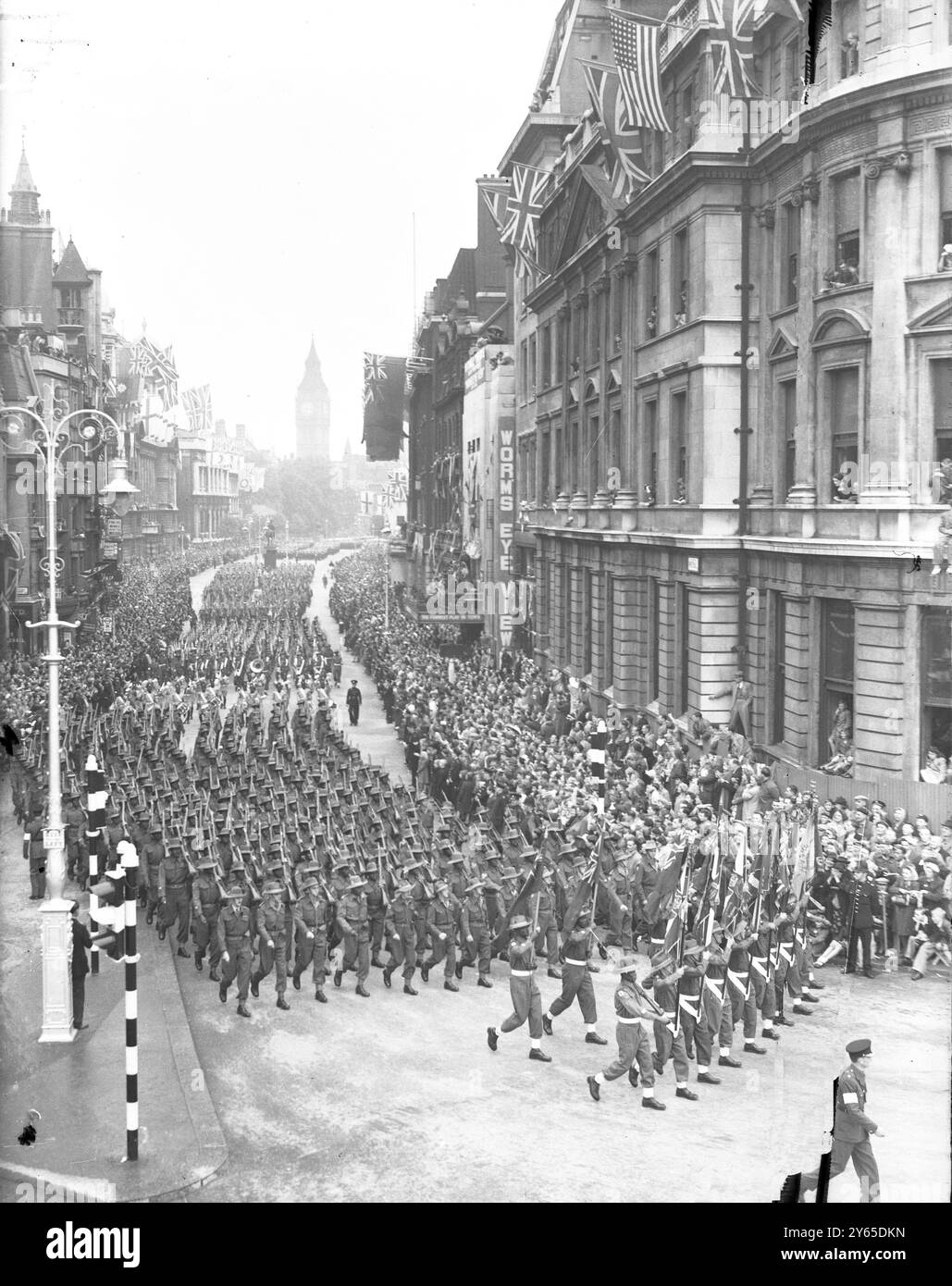 Empire troops in Victory Parade . As millions of people thronged the ...