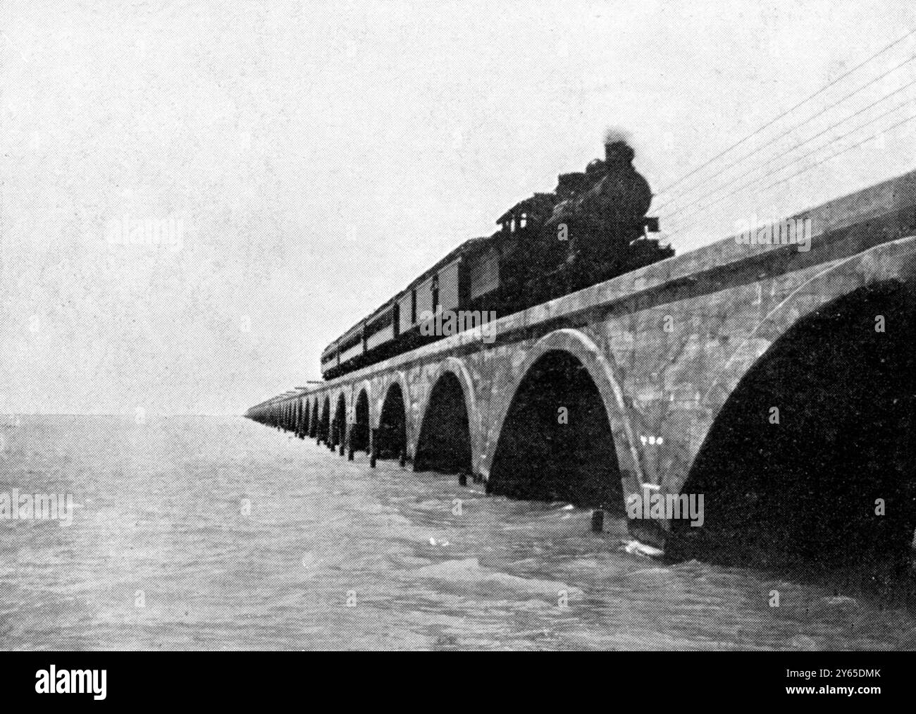 The Florida East Coast Railway extension to the island of Key West ...