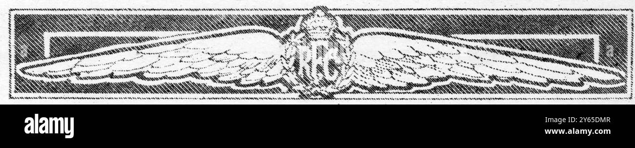 The work of the Royal Flying Corps . The RFC insignia or badge 24 ...