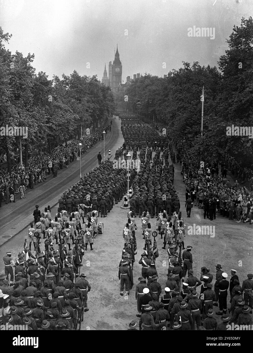 Empire troops in Victory Parade . As millions of people thronged the ...
