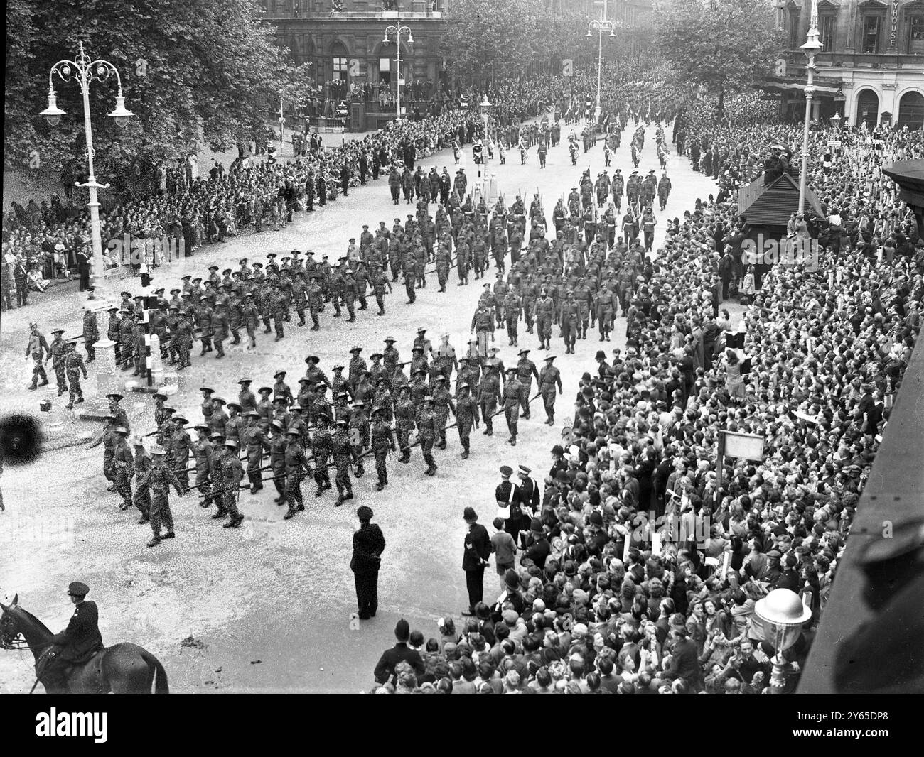 Empire troops in Victory Parade . As millions of people thronged the ...