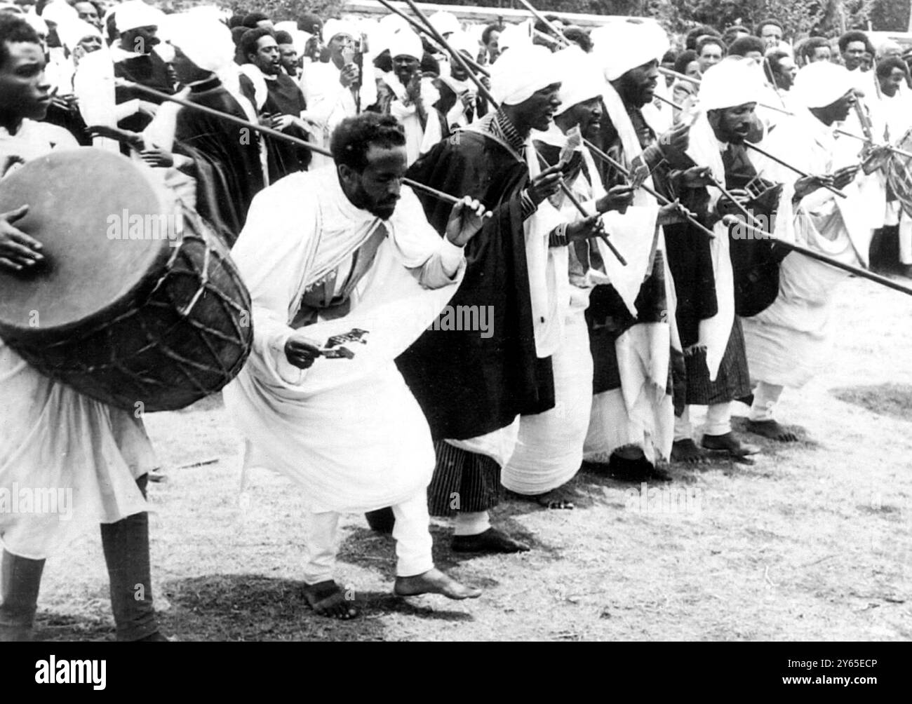 Throughout the length and breadth of Abyssinia the drums of war are ...