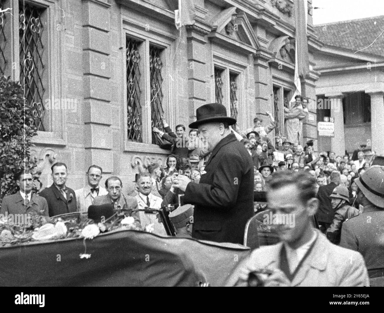 Churchill 1950s Black and White Stock Photos & Images - Alamy