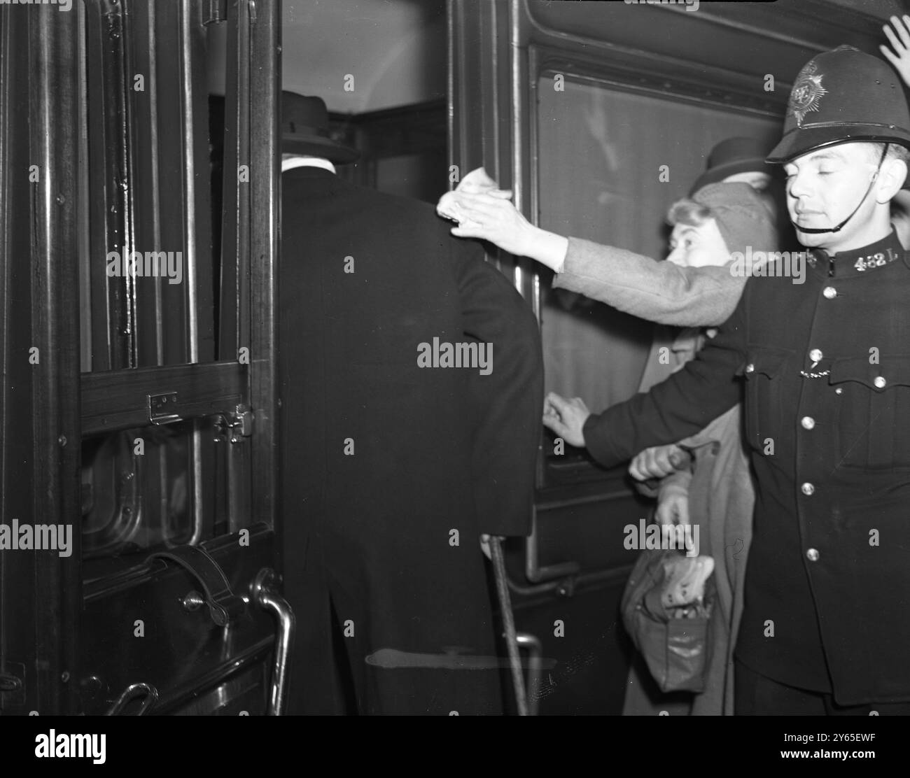 Pat On The Back For ' Winnie ' . A woman well - wisher gives Mr Winston ...