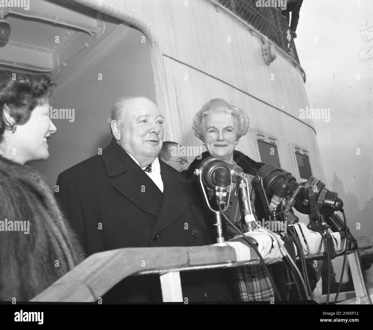 The Churchills Arrive ,New York Mr and Mrs Winston Churchill ...