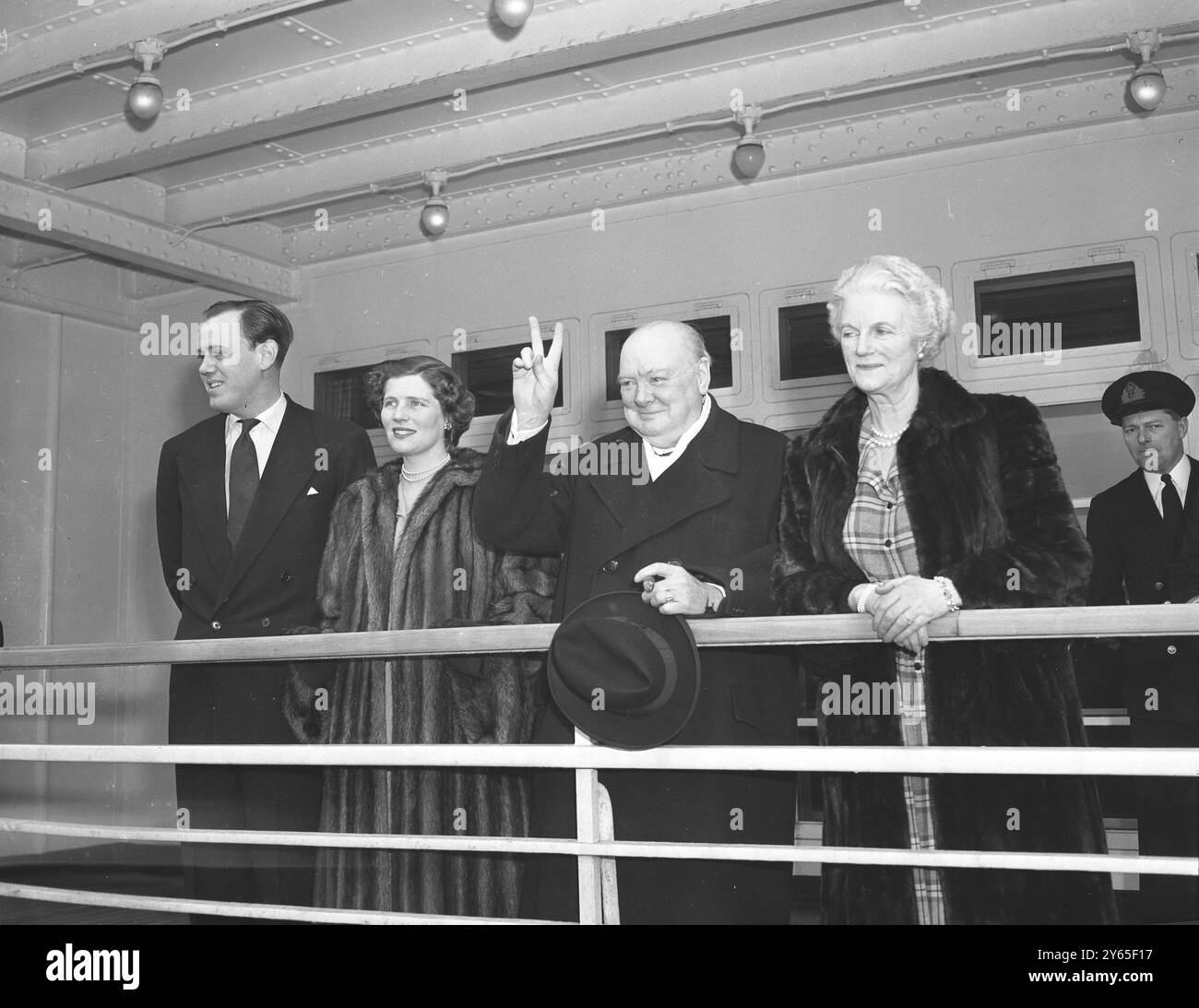 The Churchills Arrive ,New York Mr and Mrs Winston Churchill ...