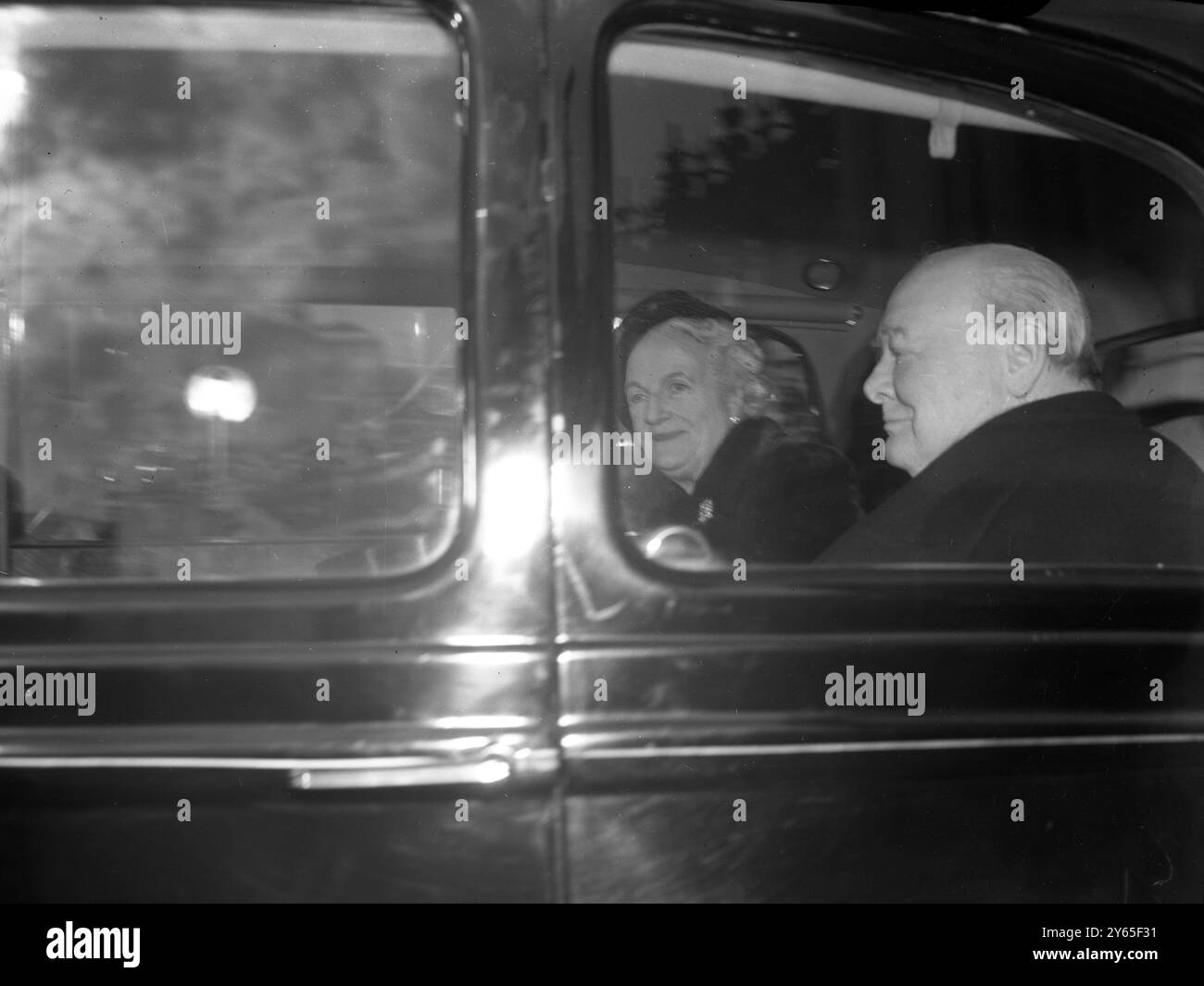 The King Opens The New House Of Commons Mr Winston Churchill , leaving ...