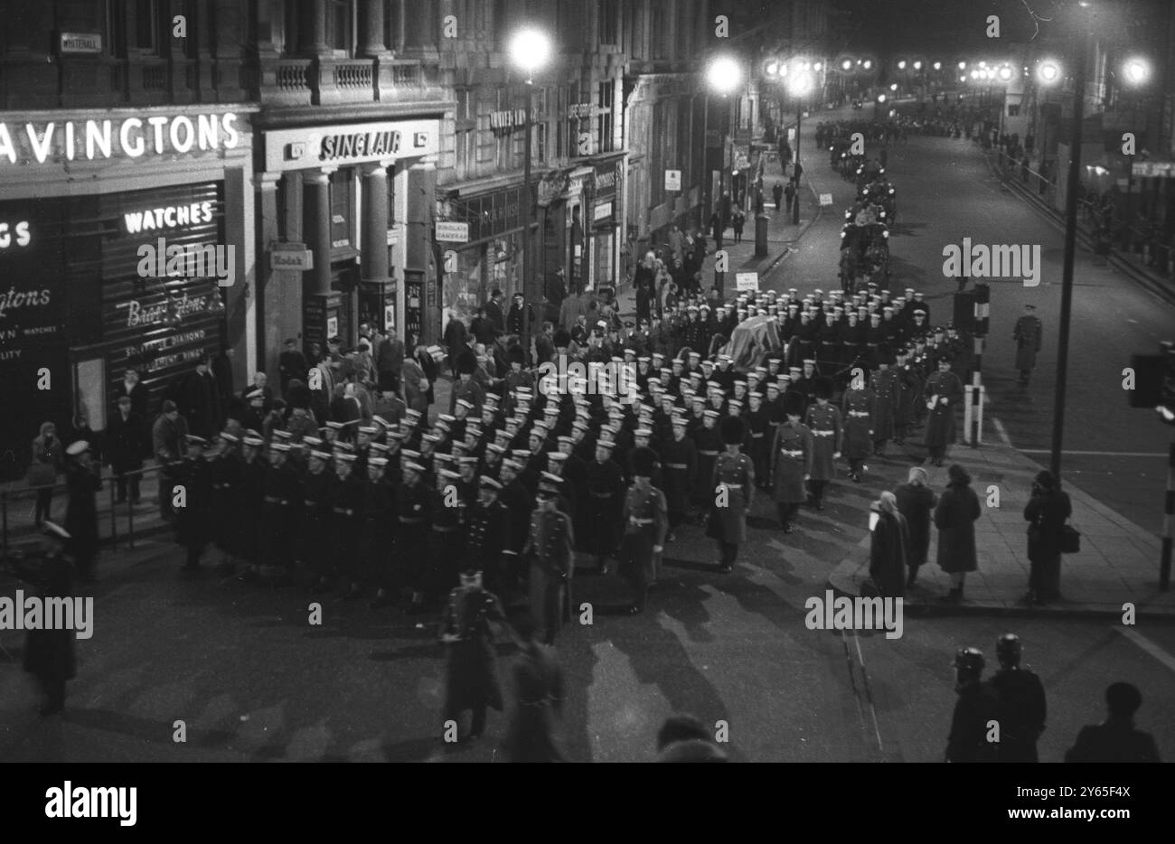 Dawn Full Rehearsal The gun carriage , bearing a flag draped coffin ...