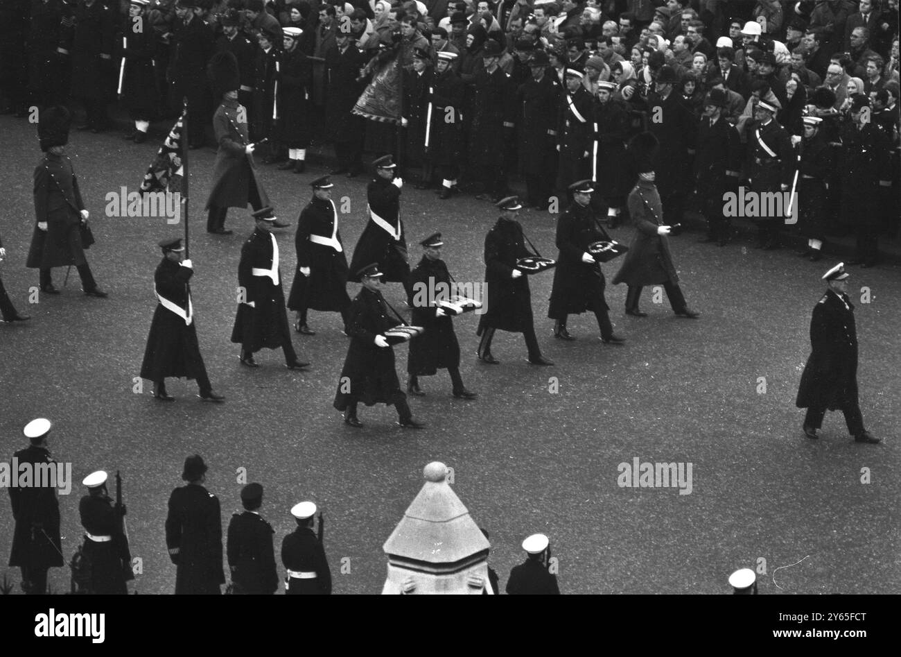 Insignia Bearers In Funeral Procession Sir Winston Churchill 's orders ...
