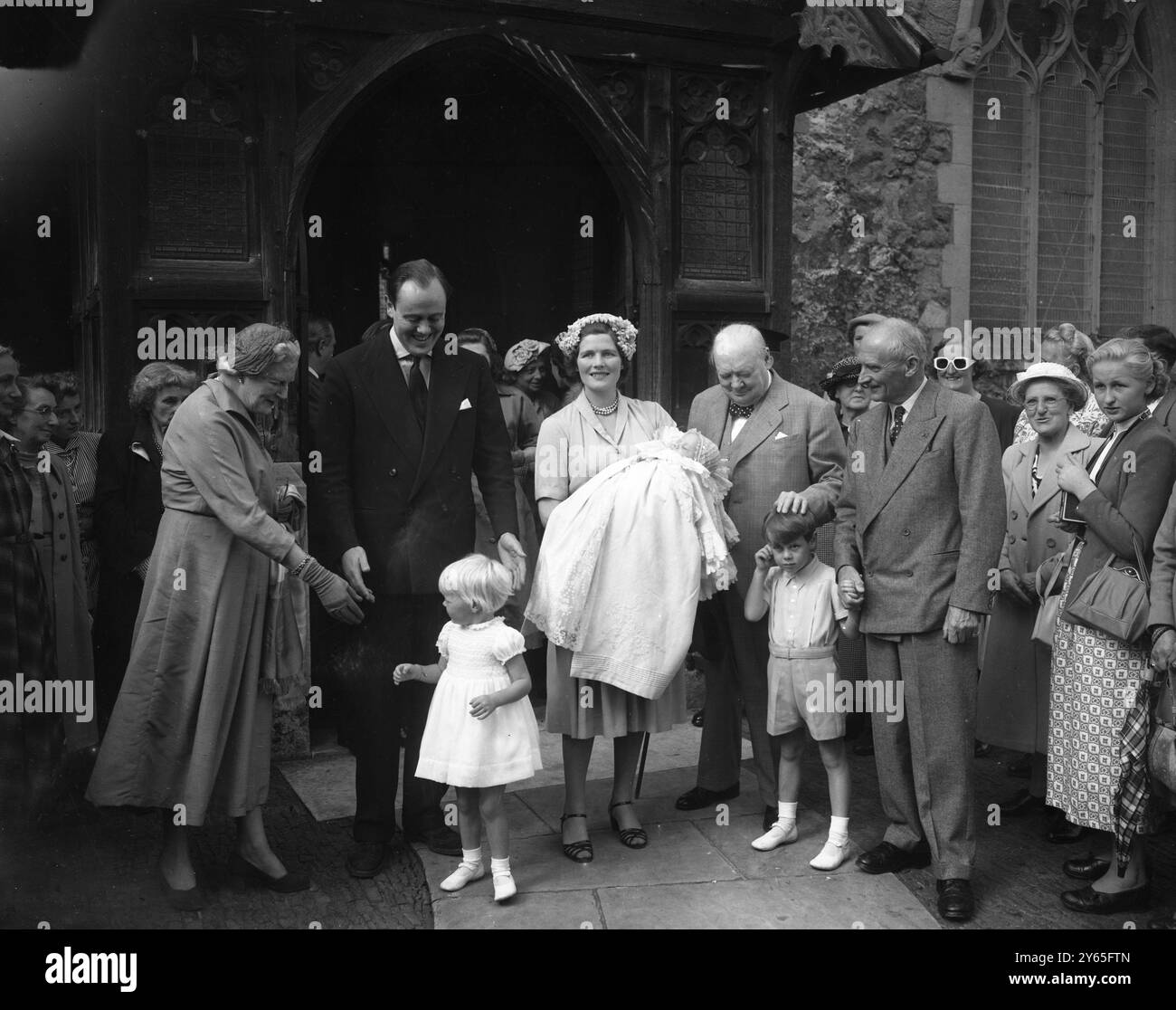 Churchills Grandson Christened and Monty Is Godfather The newly born ...