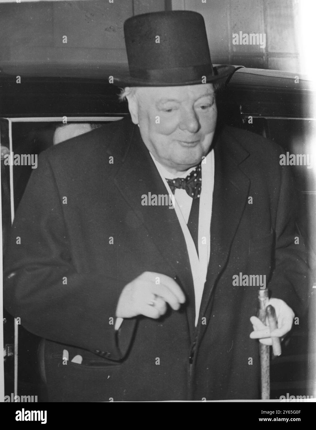 Mr Winston Churchill in America No text Stock Photo - Alamy