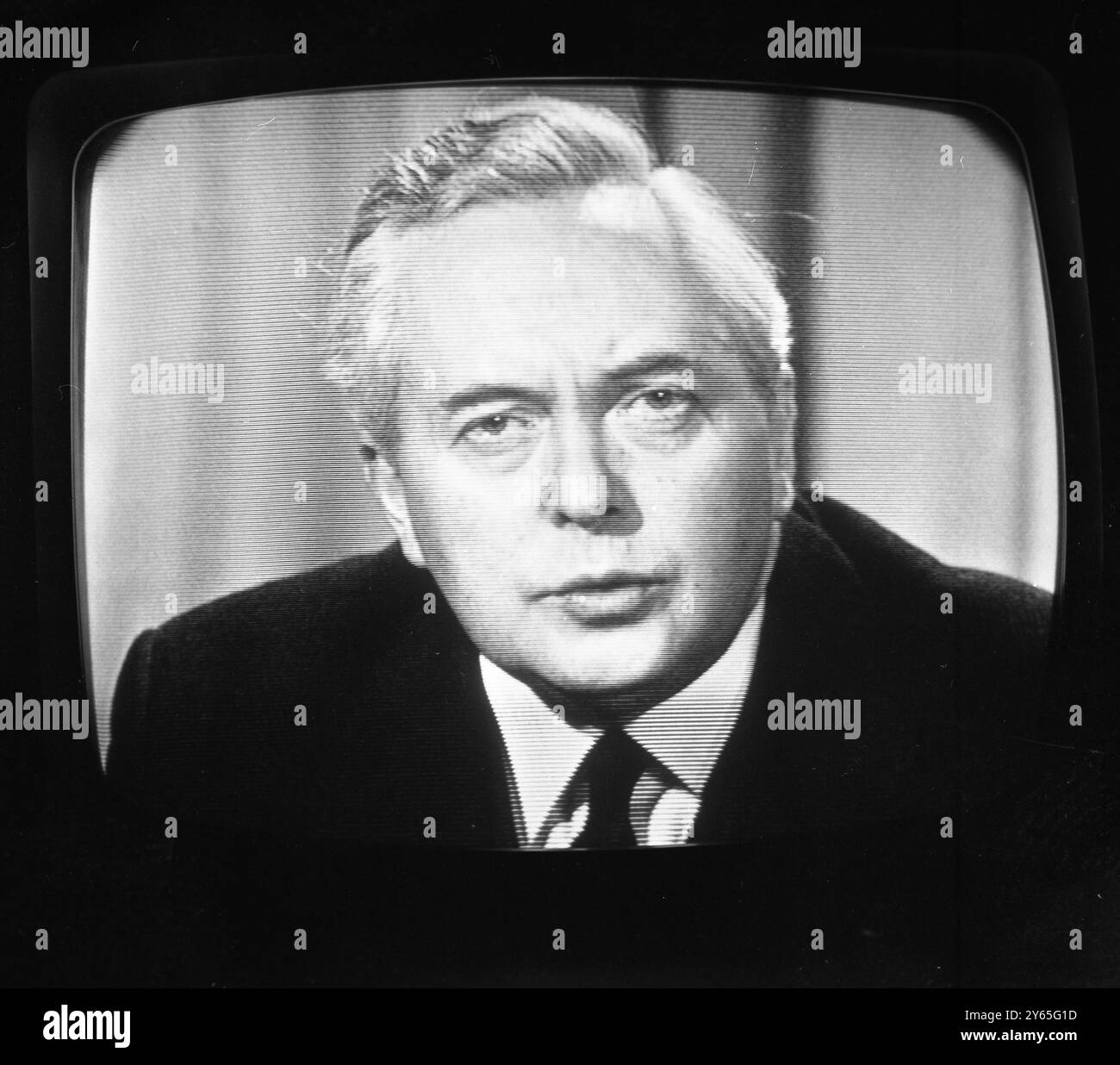 Wilson 's Tribute A photo taken off London's television screen as Prime ...