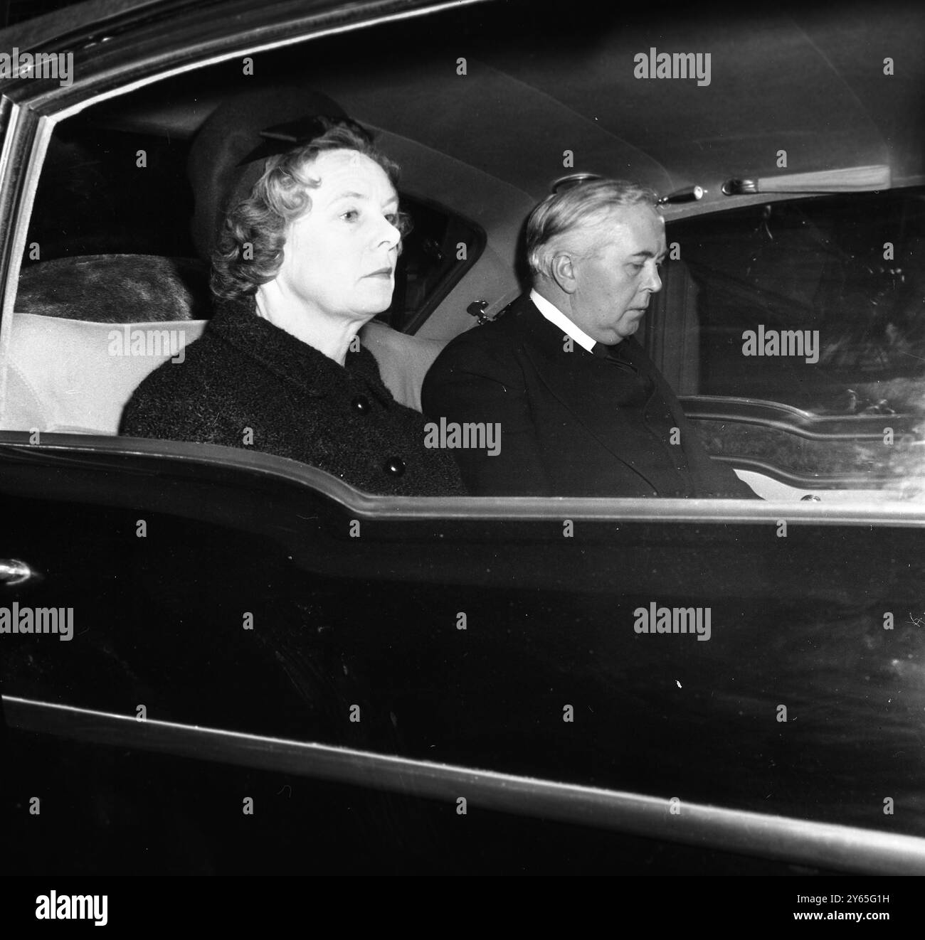 Sad Faced Wilson Off To House British Premier Mr Harold Wilson and his ...