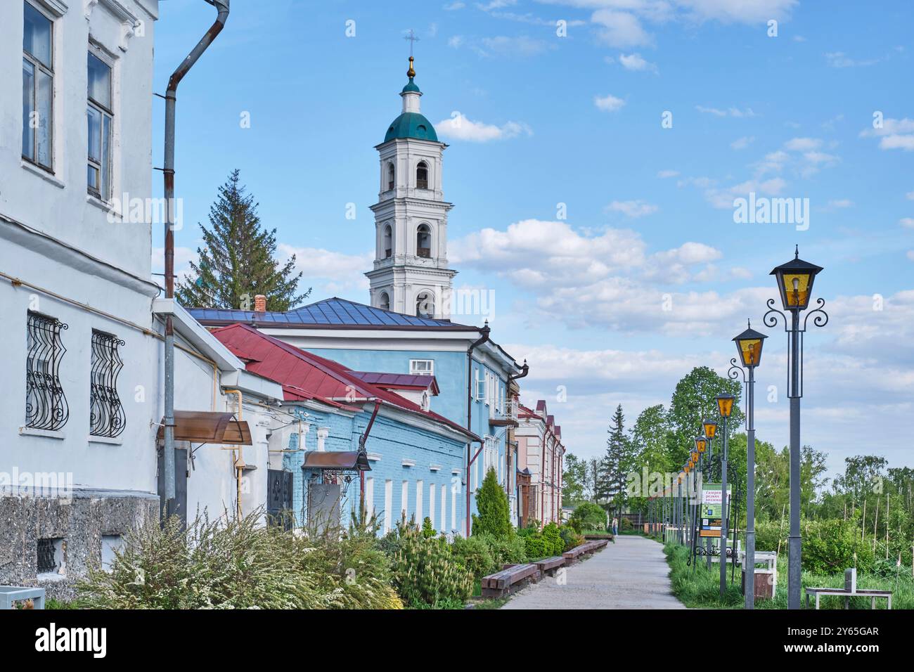 Yelabuga, Russia - May 22, 2024: Tourist street Naberezhnaya or ...