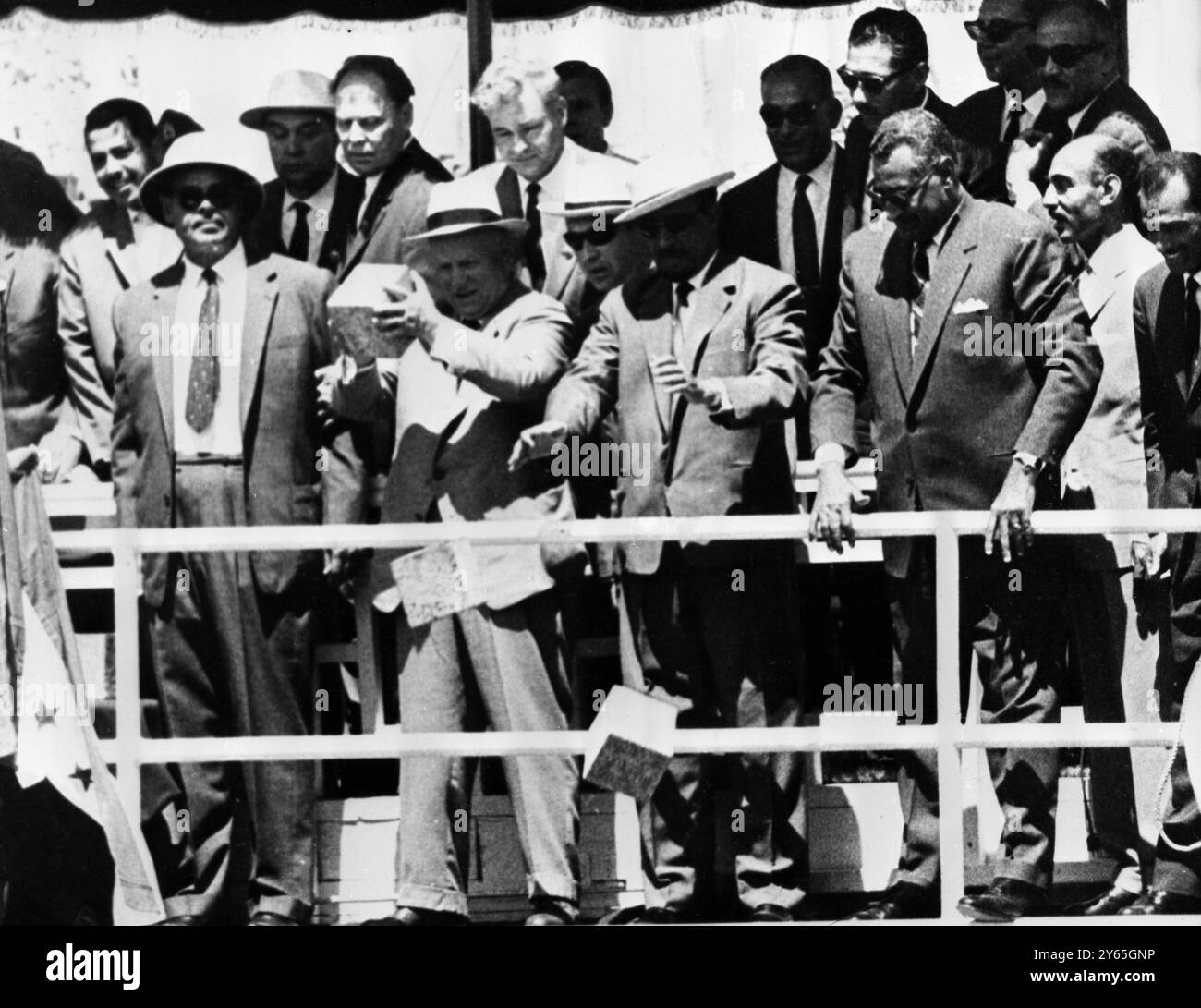 ASWAN , UAR ; Currently here on a 16 day state visit , Soviet Premier ...