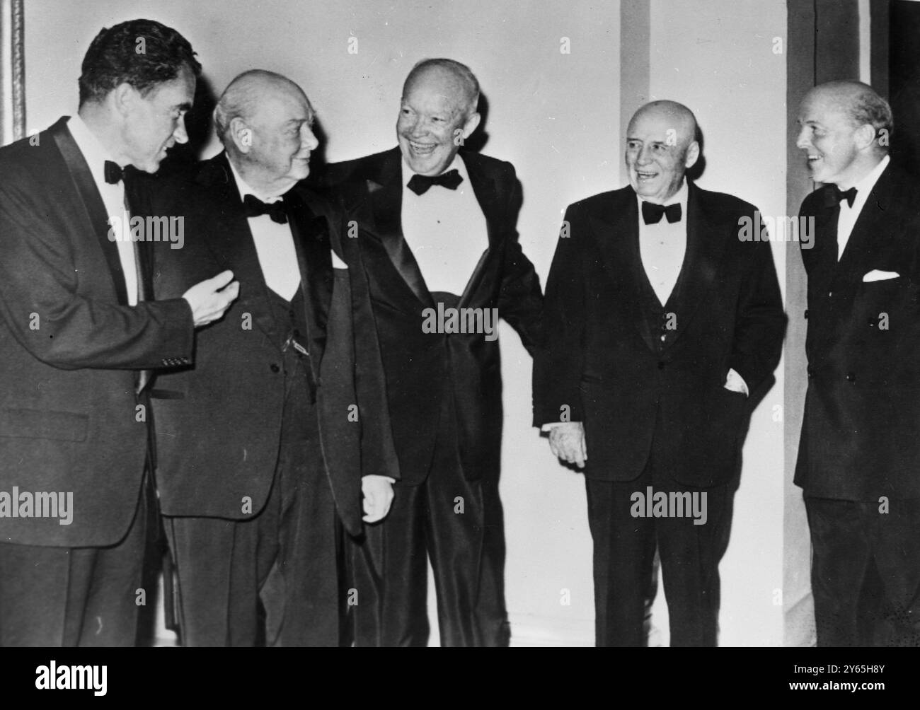 Dinner In Honour Of The President . Sir Winston Churchill , on a visit ...