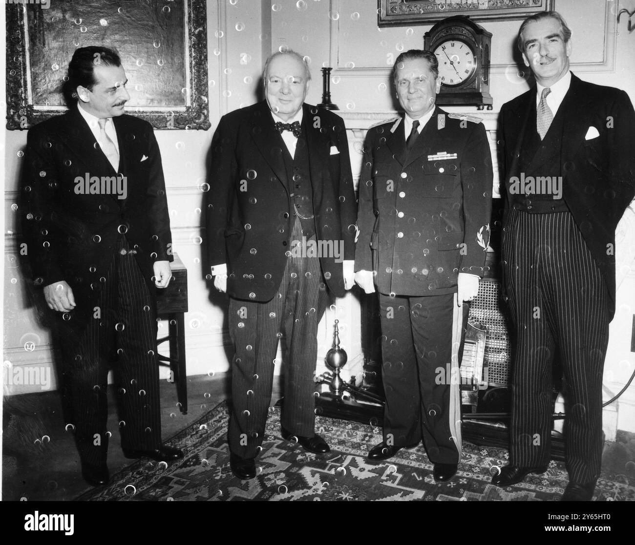 Marshal Tito at Downing Street Marshal Tito of Yugoslavia ( second from ...