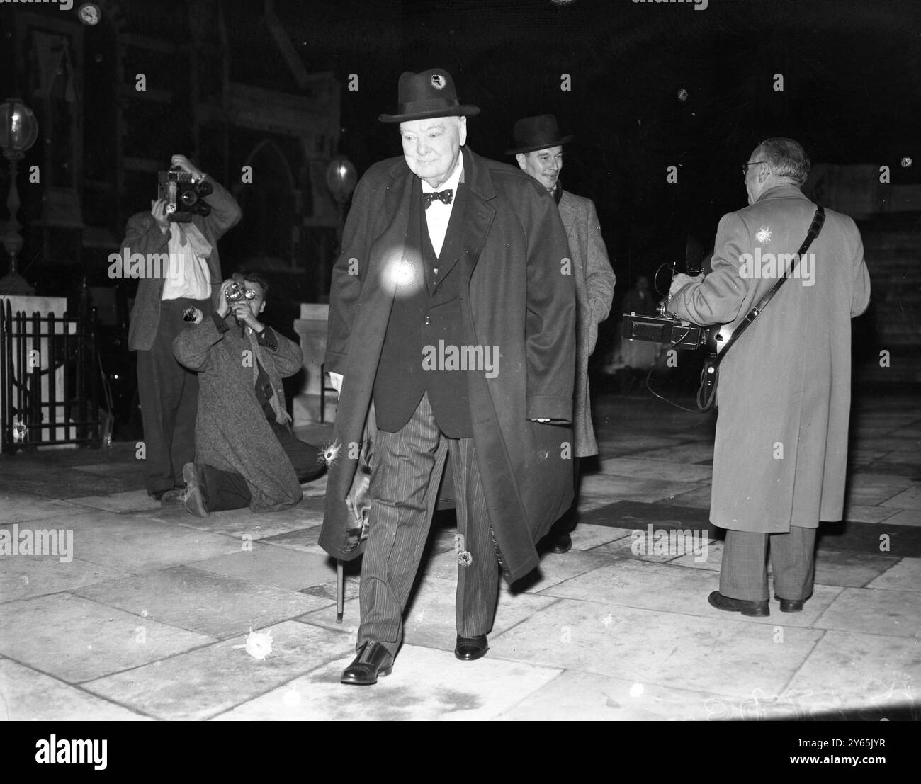 Churchill Visits His Old School Sir Winston Churchill , the Prime ...