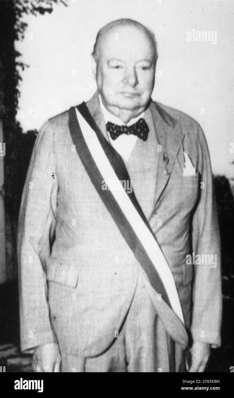 Premier Made Honorary Mayor . Prime Minister , Mr Winston Churchill ...