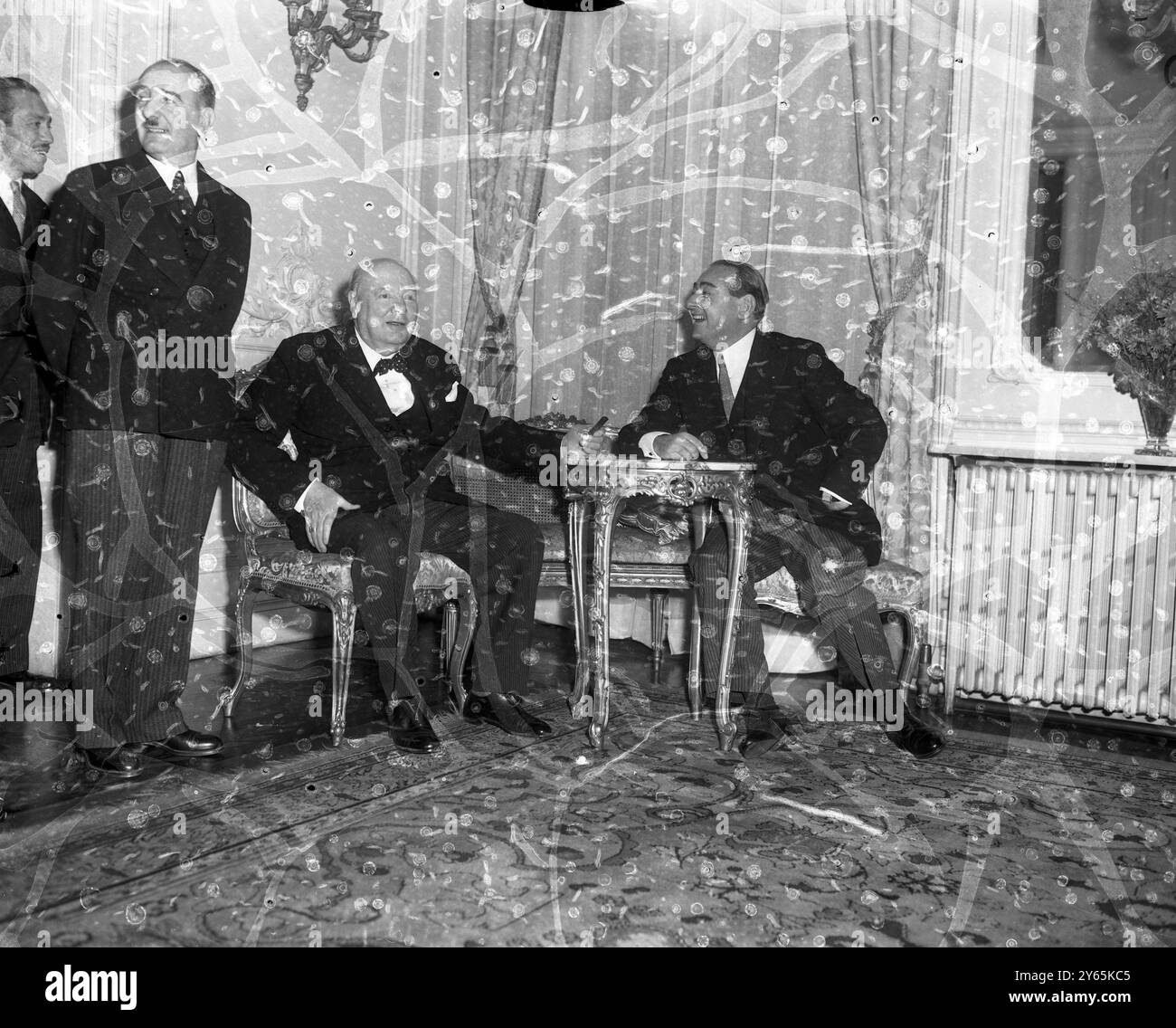Mr Churchill Visits Turkish Embassy An informal picture at the Turkish ...