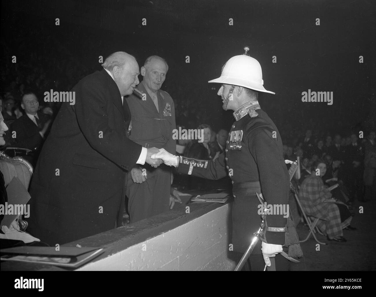 Montgomery And Sir Winston Attend El Alamein Reunion . Two of the ...