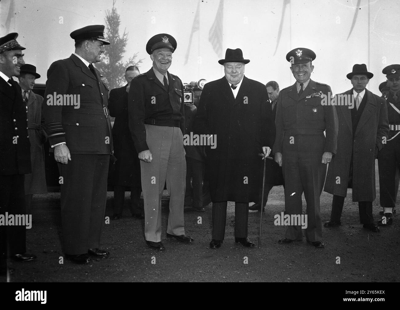 General Eisenhower , who is Supreme Commander of NATO pictured with Mr ...
