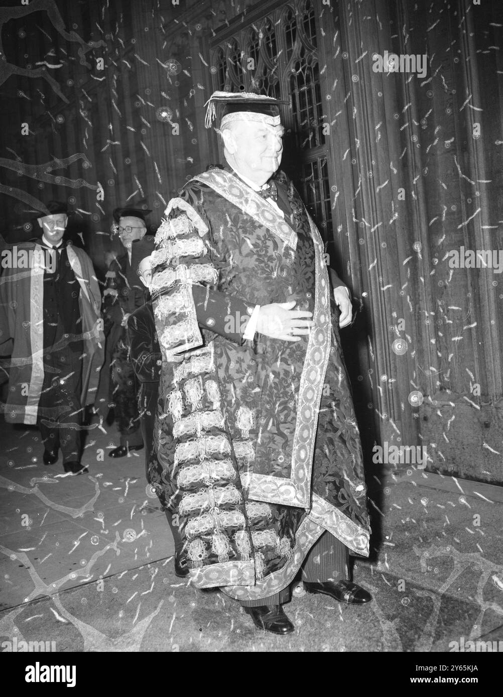 Sir Winston Confers Honoury Degree Sir Winston Churchill , who is ...