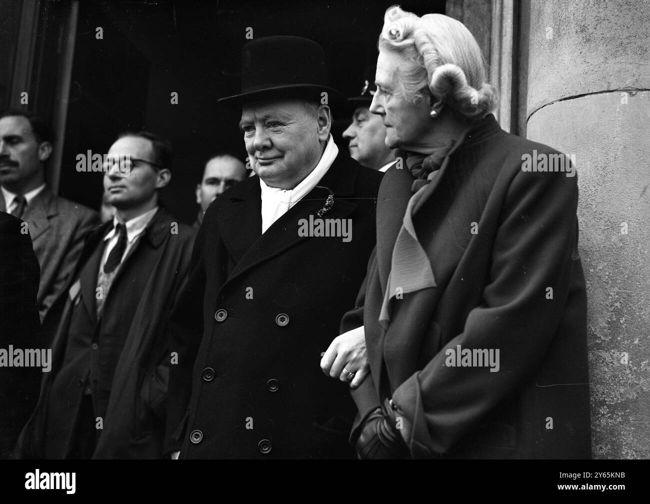 Victory Smile From Mr Churchill Mr Winston Churchill turns to smile at ...