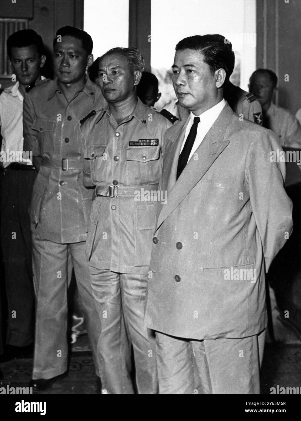 Premier Ngo Dinh Diem , Prime Minister of Vietnam , poses with National ...