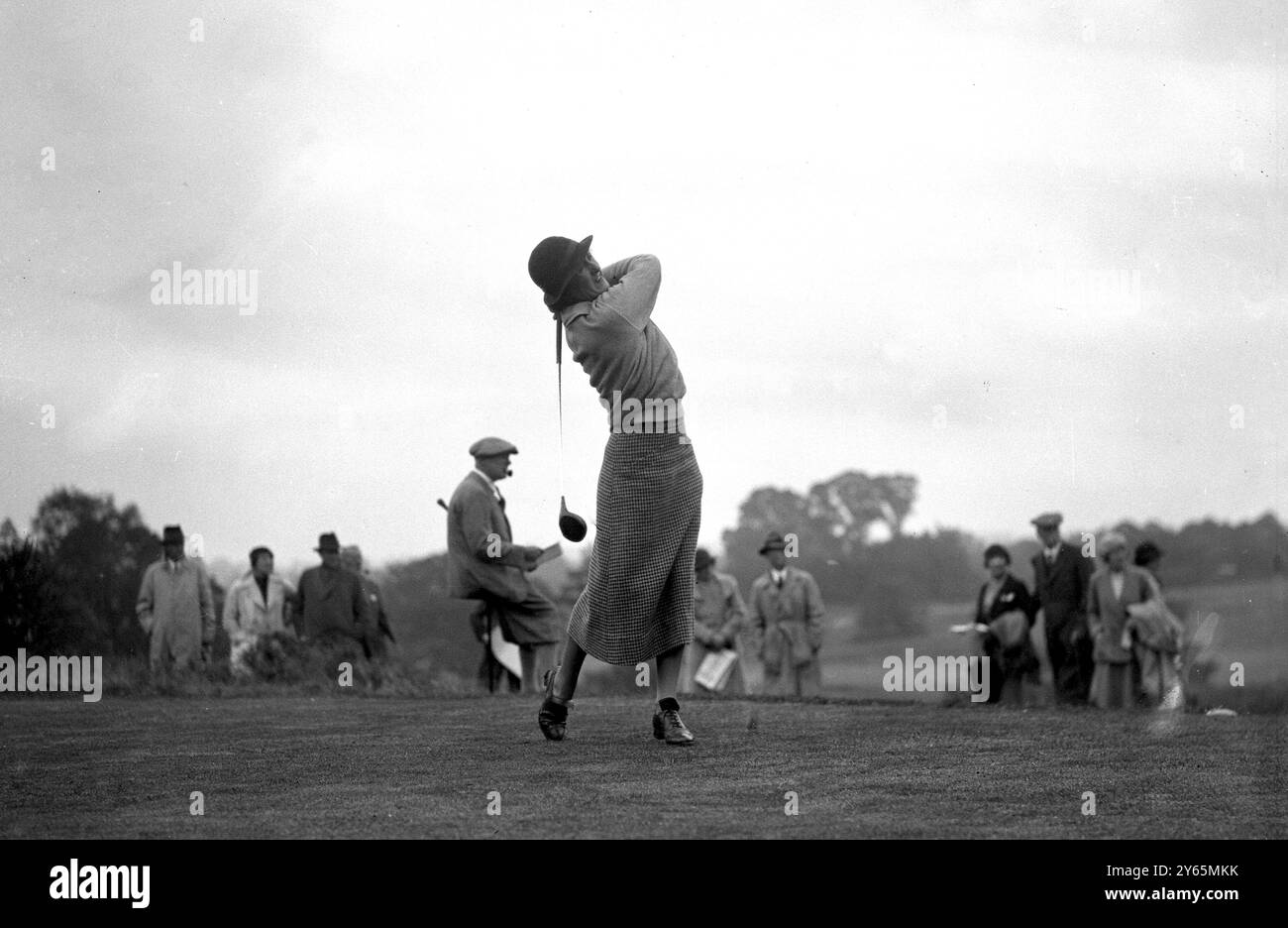 Mixed foursomes golf match at the Worplesdon Golf Club . Mrs Alex Gold ...