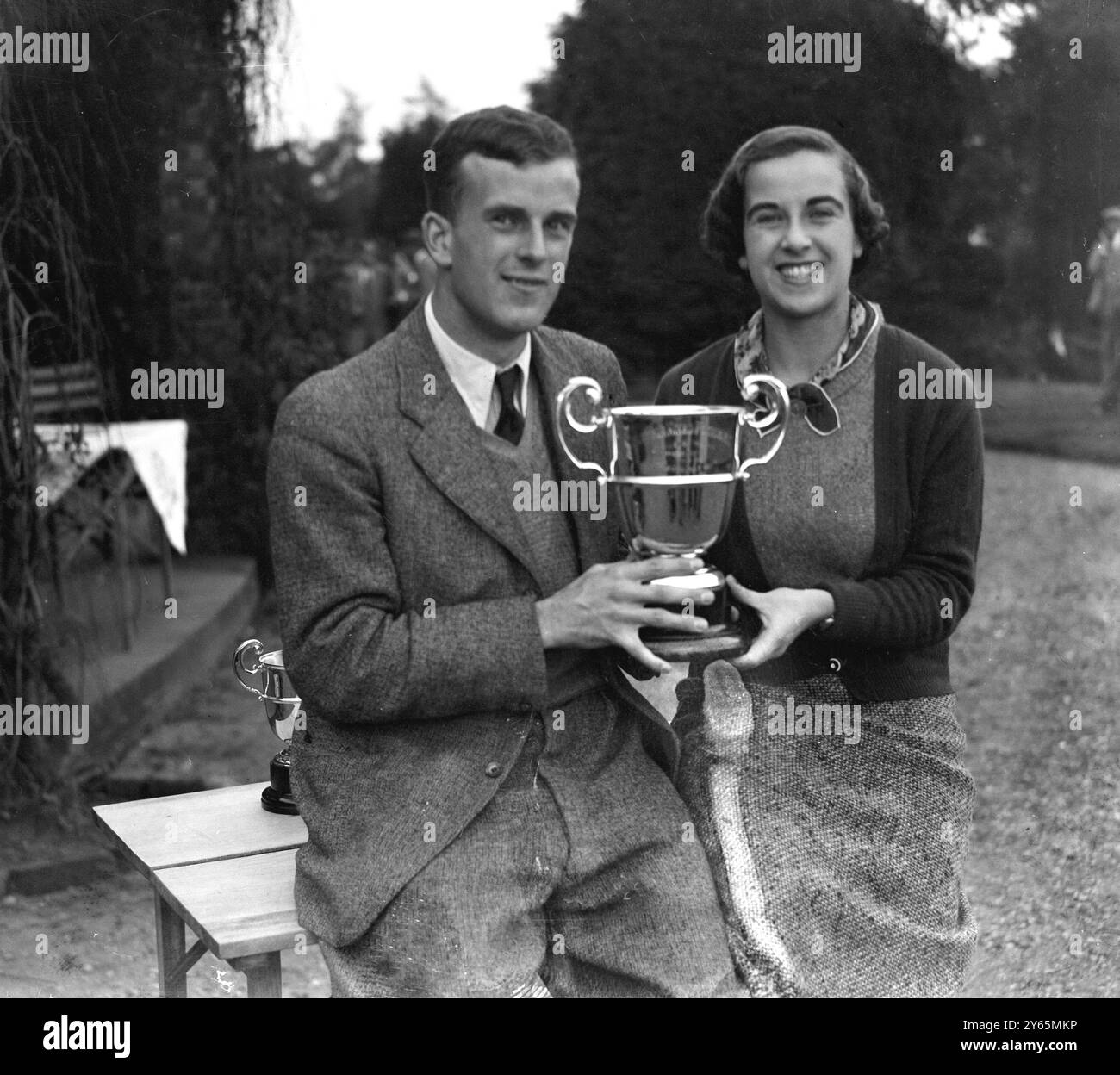 Mixed foursomes golf match at the Worplesdon Golf Club . Mr John ...