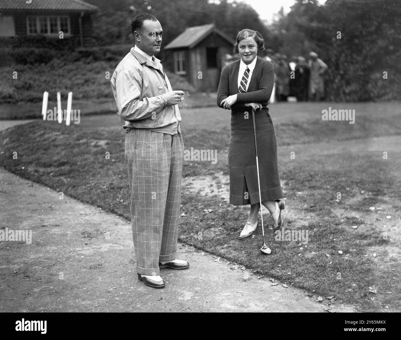 Mixed foursomes golf match at the Worplesdon Golf Club . DS Gordon ...