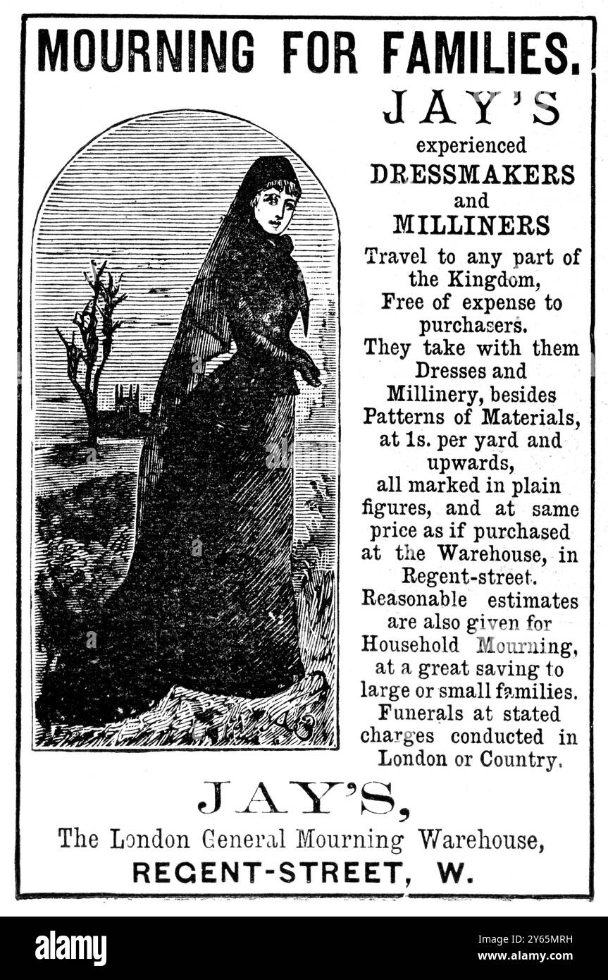 Advertisement for Jay's mourning clothes The London General Mourning ...