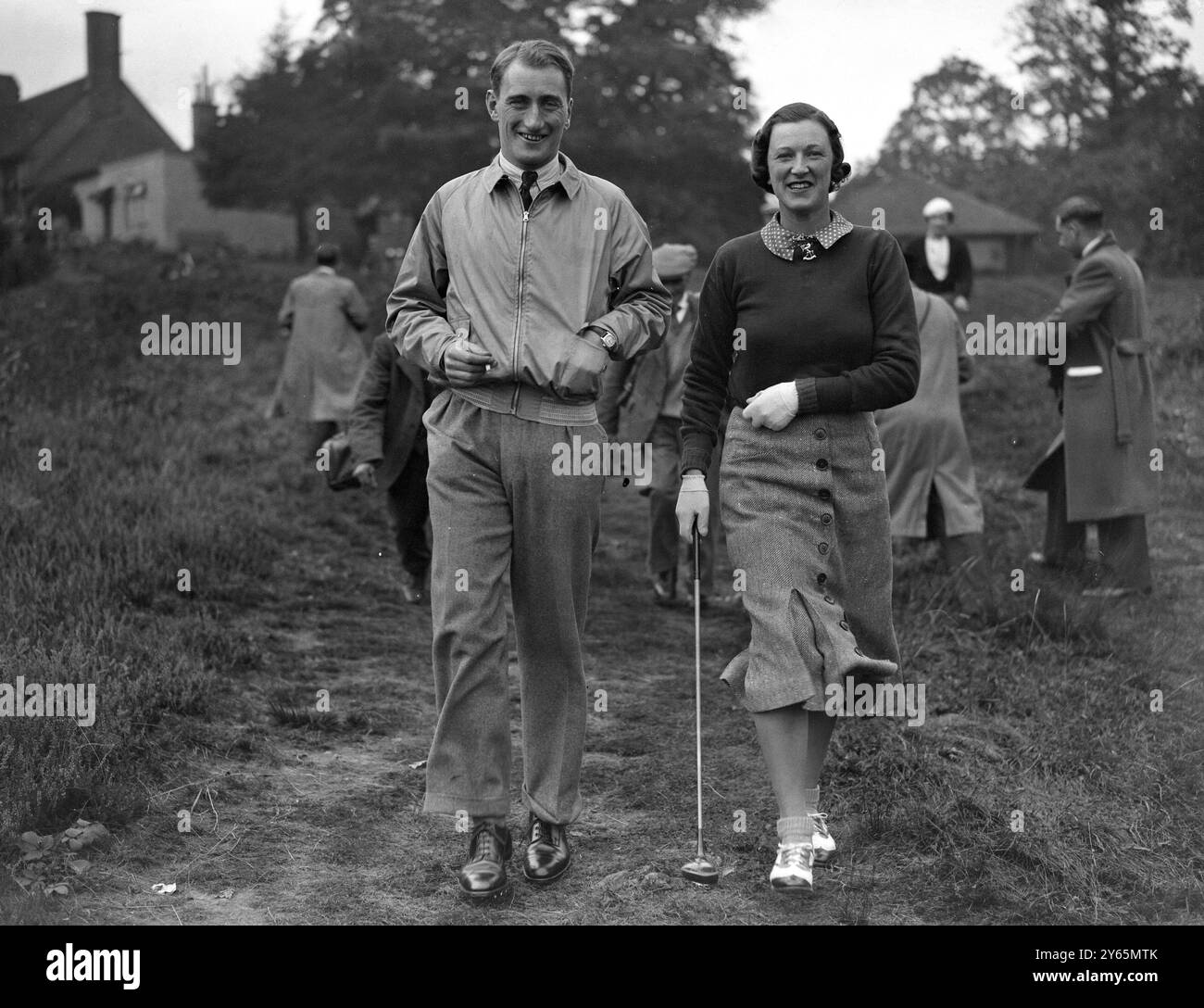 The Open Scratch Mixed Foursomes at the Worplesdon Golf Club . Mr Brian ...