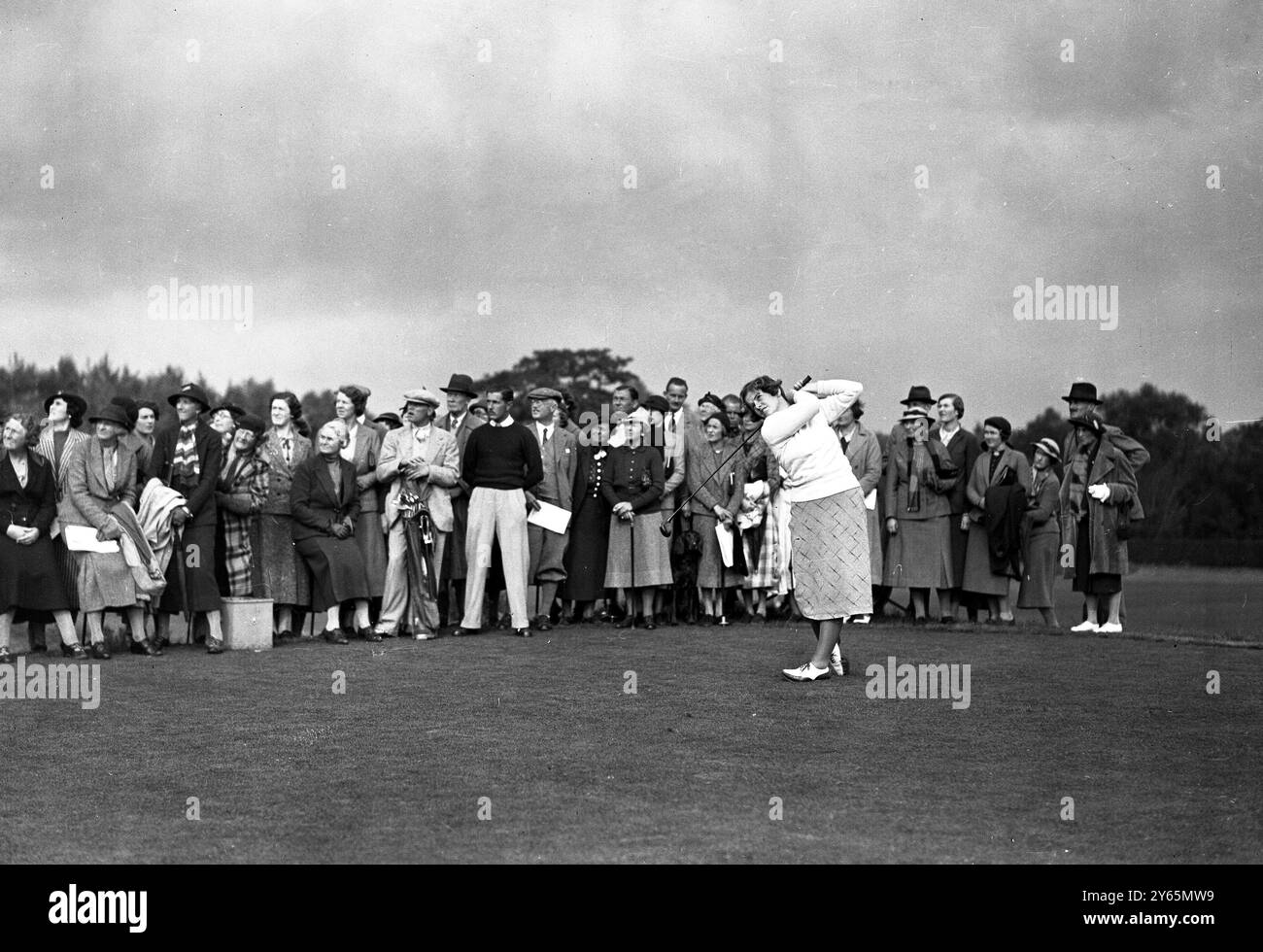 The Open Scratch Mixed Foursomes at the Worplesdon Golf Club . Miss Pam ...