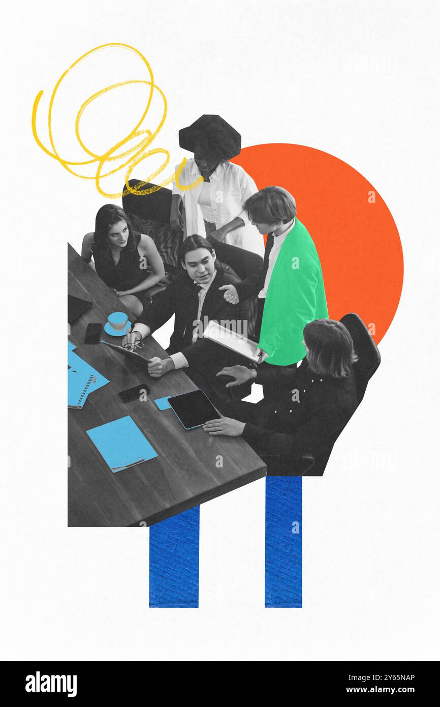 Art project on table Cut Out Stock Images & Pictures - Alamy