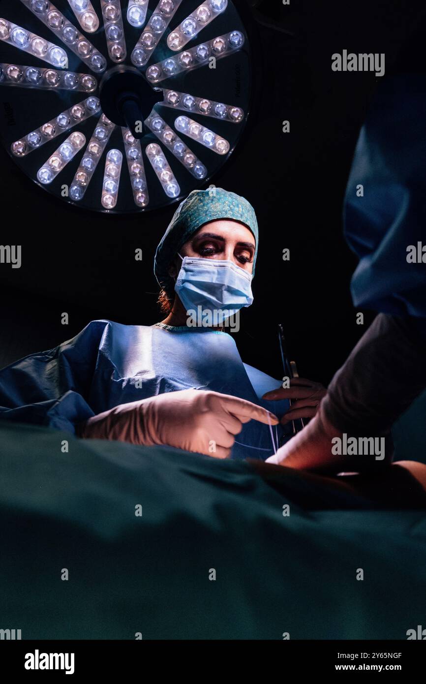 Mask lit from below hi-res stock photography and images - Alamy