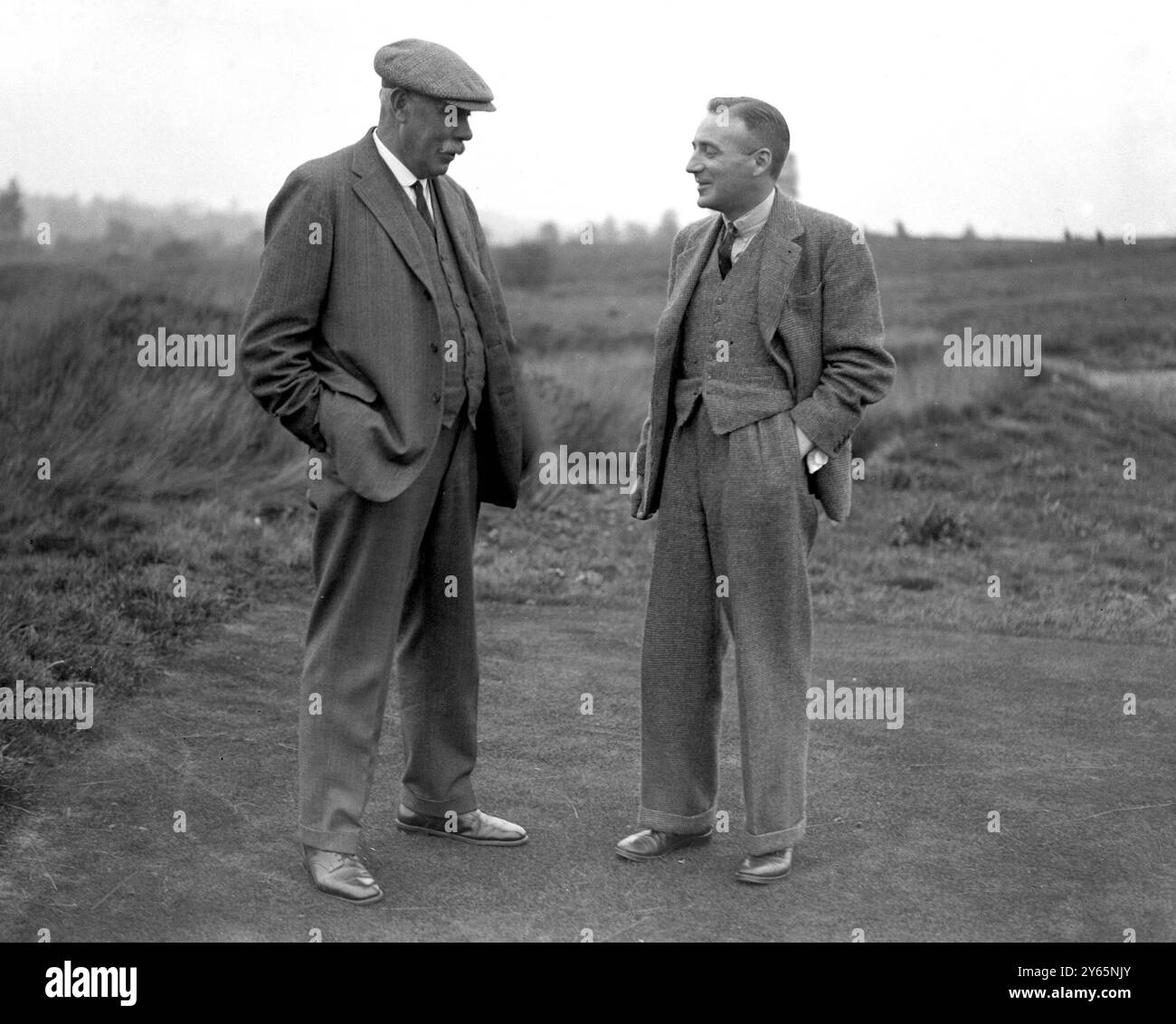 At the Walton Heath Golf Club - Professor James B Raid talking to Mr JA ...
