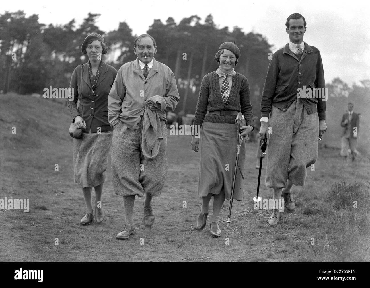 The Open Mixed Foursome Tournament at Worplesdon Golf Club . Miss Joyce ...