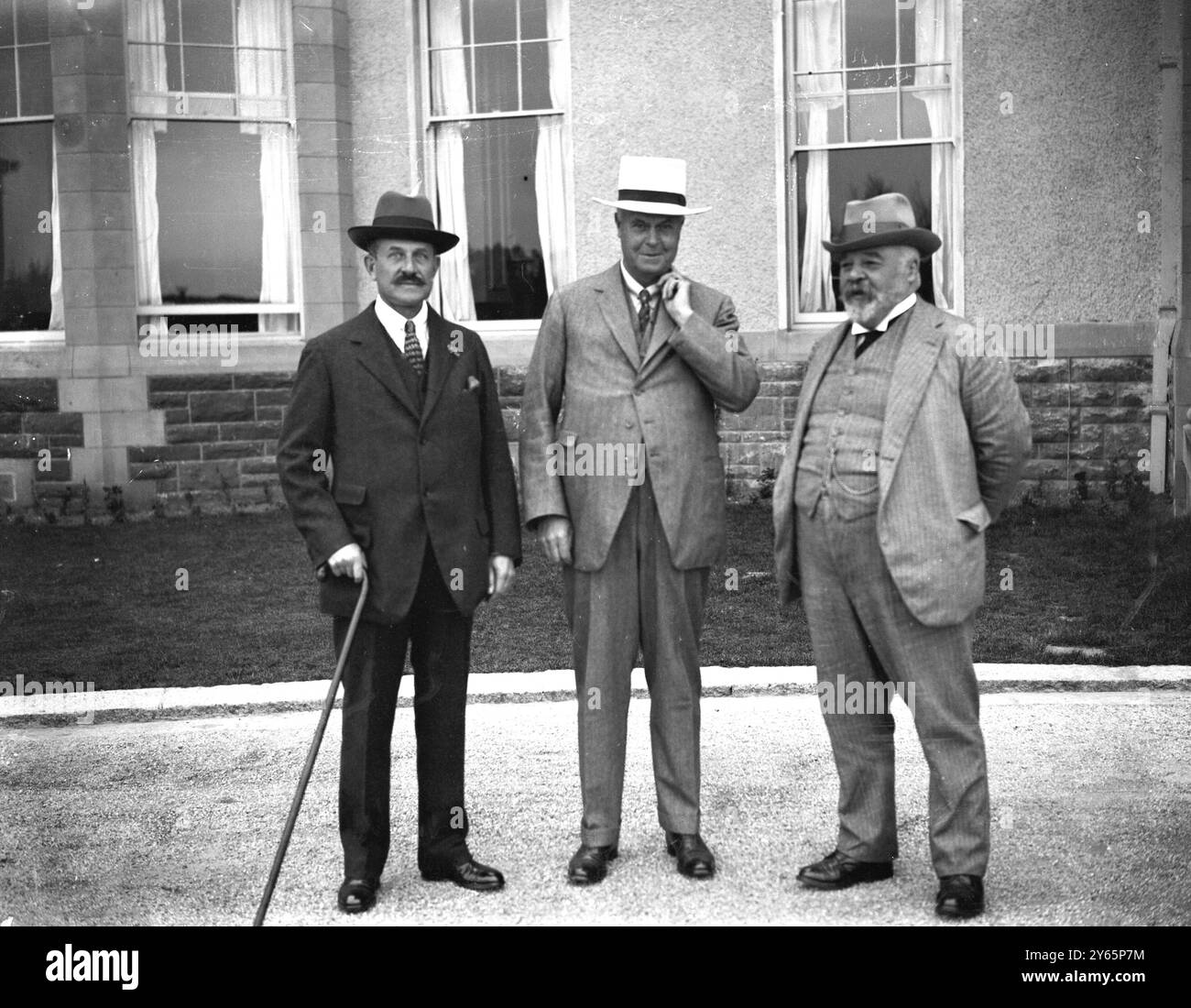 At Gleneagles , Mr Clarence Graff , Lord Hunter and Mr AG Leonard 1920s ...