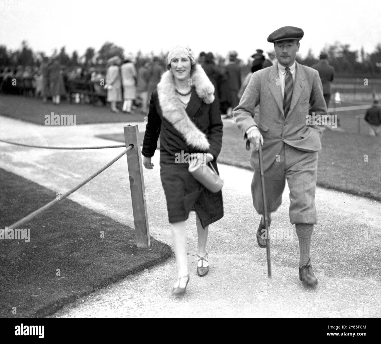 At Gleneagles , Lady Mary Crichton Stuart and Lord Tarbat . 1928 Stock ...