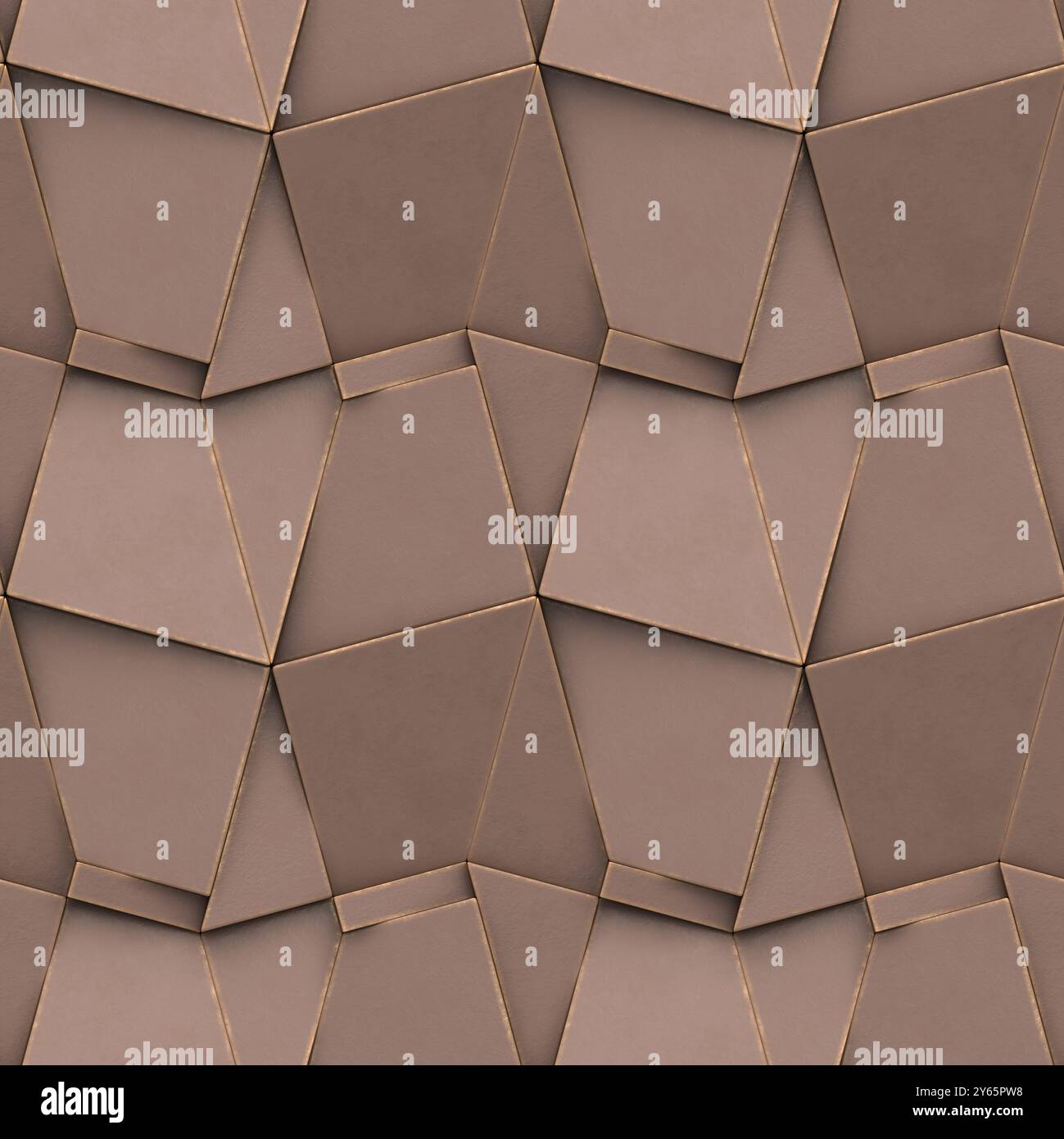 A captivating 3D illustration of a seamless geometric pattern ...