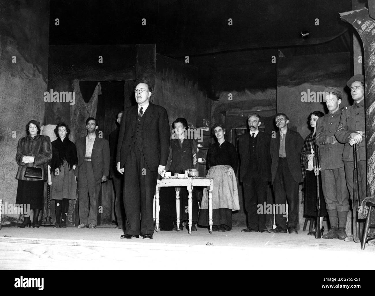 Dublin , Abbey Theatre , 1951 . Mr . Ernest Blyth, managing director of ...