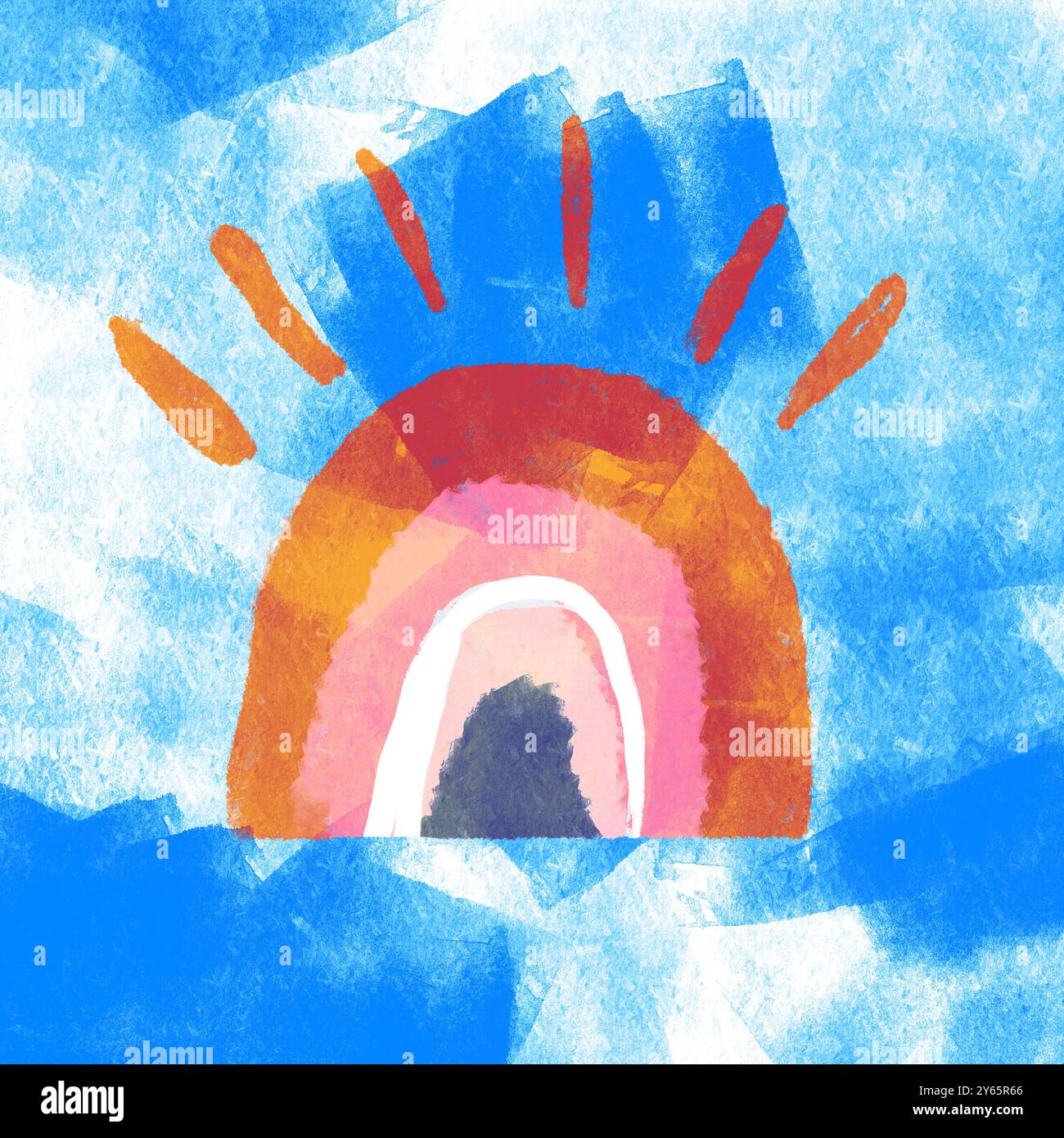 Rendered in vivid shades of blue hi-res stock photography and images ...