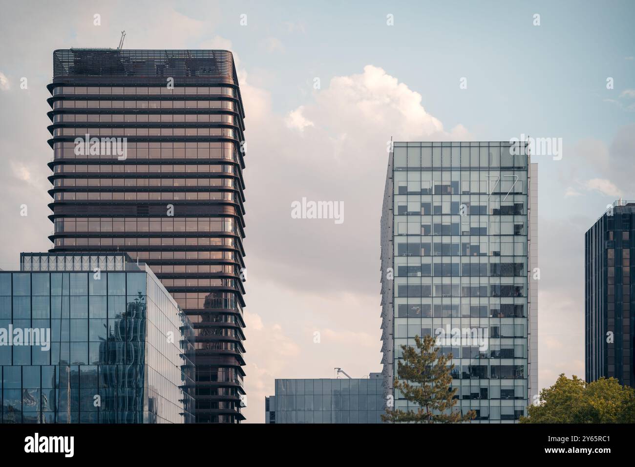 Modern skyscrapers in the AZCA district showcase Madrid’s architectural ...