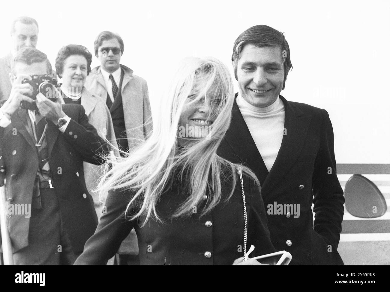 Brigitte Bardot with her husband German millionaire playboy Gunther ...