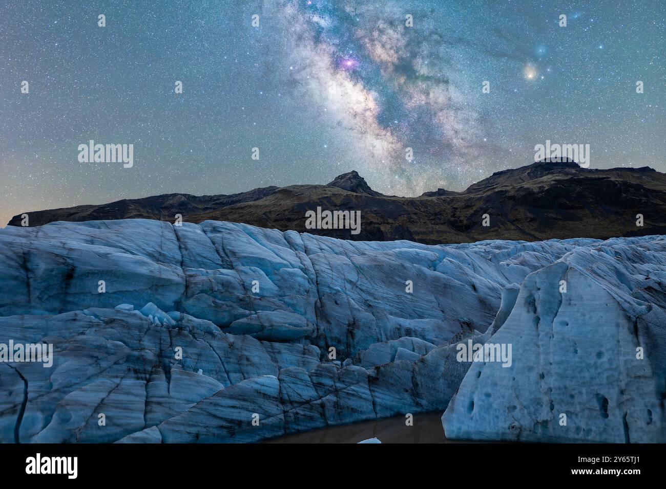 Captivating night sky filled with the Milky Way above a striking ...