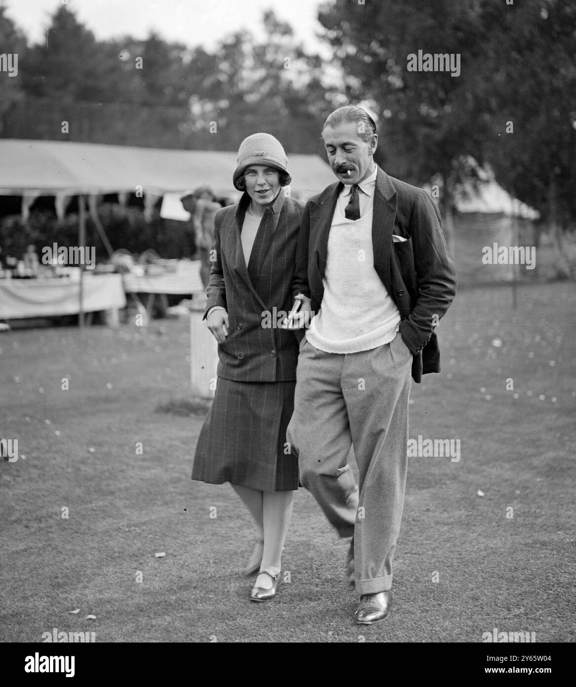 Garden Fete at Petwood , Woodhall Spa . Captain and Lady Doris Gunston ...
