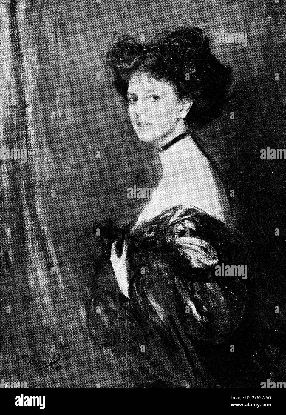 Countess Greffuhle - portrait painted by Philip Laszlo Stock Photo - Alamy