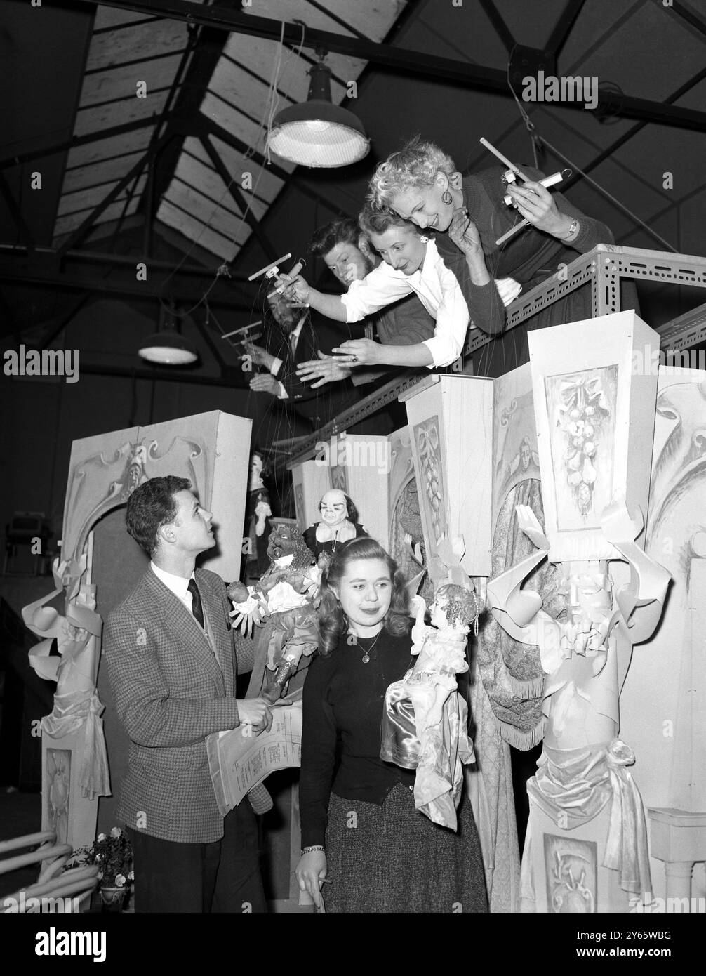 Seen being rehearsed at the BBC television studios , Lime Grove ...